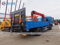China Dongfeng 4x2 170HP Truck Mounted Crane 5 Ton Telescopic Arm Lorry with Cargo Body for sale