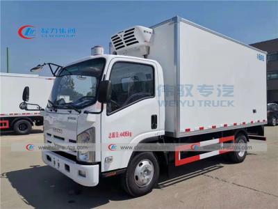 China ISUZU 5 Ton Refrigerated Box Truck 120HP Thermo King for Fish Transport for sale