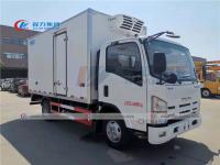 China ISUZU 5 Ton Refrigerated Box Truck 120HP Thermo King for Fish Transport for sale