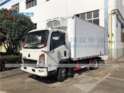 China 5 Ton ISUZU Refrigerated Truck with Thermo King KV500 Van Box for Frozen Meat Fish for sale