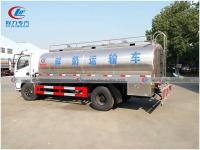 China 5-8 Ton 8000L 2000 Gallon Stainless Steel Milk Transport Tanker Truck for sale