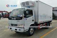China 120HP 3-5 Ton Frozen Meat Delivery Refrigerated Truck with Dongfeng Chassis for sale