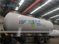 China 25 Ton 50000 Liter LPG Gas Storage Tank 1.77MPa Horizontal Bullet Tank for sale