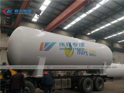 China 25 Ton 50000 Liter LPG Gas Storage Tank 1.77MPa Horizontal Bullet Tank for sale