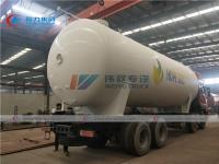 China 25 Ton 50000 Liter LPG Gas Storage Tank 1.77MPa Horizontal Bullet Tank for sale