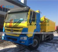 China Howo 30T Tipper Truck Mounted Knuckle Boom Crane 5T XCMG 6x4 for sale