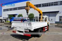 China Dongfeng 2 Ton Truck Mounted Boom Crane 4x2 7.5m Working Radius for Steel Pipeline for sale