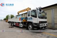 China ISUZU FVZ 10 Wheel 20T Truck Mounted 8T Telescopic Crane XCMG for sale