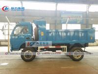 China 4x4 Full Wheel Drive 5T Dongfeng Dump Truck with Middle Tipping - 88kW Diesel Engine, 4200mm Cargo Body for sale