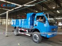 China 4x4 Full Wheel Drive 5T Dongfeng Dump Truck with Middle Tipping - 88kW Diesel Engine, 4200mm Cargo Body for sale