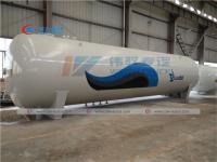 China 40 Tons LPG Storage Tank 80 CBM Capacity with 17.7 Bar Design Pressure for Gas Filling Plants for sale