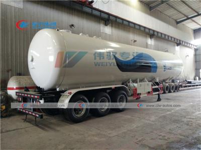 China 30 Ton 59600 Liter LPG Tank Trailer for Nigeria ASME GB150 for sale