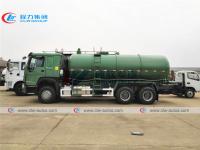 China SINOTRUK Howo 6x4 18CBM Sewage Suction Tanker Truck 336HP Vacuum Pump for sale