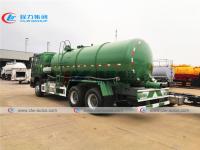 China SINOTRUK Howo 6x4 18CBM Sewage Suction Tanker Truck 336HP Vacuum Pump for sale