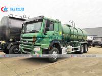 China SINOTRUK Howo 6x4 18CBM Sewage Suction Tanker Truck 336HP Vacuum Pump for sale