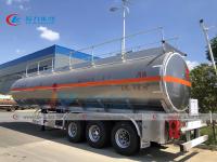 China 50CBM Aluminum Fuel Tank Trailer 13500mm Long Distance Oil Delivery for sale