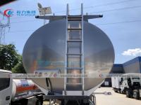 China 50CBM Aluminum Fuel Tank Trailer 13500mm Long Distance Oil Delivery for sale