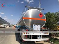 China 50CBM Aluminum Fuel Tank Trailer 13500mm Long Distance Oil Delivery for sale