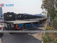 China Dongfeng Kingrun 8 Ton Flatbed Wrecker Tow Truck 7200mm LHD Military Use for sale