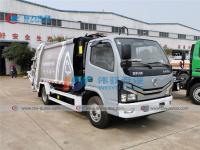 China EURO 6 Dongfeng 6 CBM Rear Loader Garbage Compactor Truck 120HP for sale