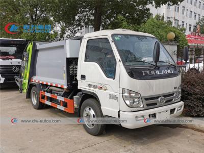 China Forland 3-4 Ton 6CBM City Garbage Compactor Truck with 95HP Engine for sale