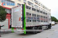 China Aluminum Alloy Dongfeng 8x4 120 Units Livestock Transport Truck 310HP for sale