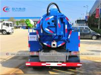 China ISUZU 2000L Water 4m³ Sewage Vacuum Truck with 80m Suction Range and Euro V Diesel Engine for sale