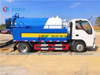 China ISUZU 2000L Water 4m³ Sewage Vacuum Truck with 80m Suction Range and Euro V Diesel Engine for sale