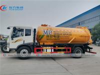 China RHD FAW J5K 10000 Liters Septic Tanker Truck 10m3 Vacuum Sewage Suction Truck for sale