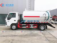China ISUZU 6CBM Left Hand Drive Sewer Vacuum Truck 6000 Liters 130HP for sale
