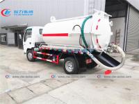 China ISUZU 6CBM Left Hand Drive Sewer Vacuum Truck 6000 Liters 130HP for sale