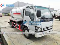 China ISUZU 6CBM Left Hand Drive Sewer Vacuum Truck 6000 Liters 130HP for sale