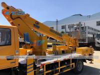 China 21m JMC Straight Arm Telescopic Aerial Platform Truck for Street Light Bridge Maintenance for sale