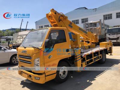 China 21m JMC Straight Arm Telescopic Aerial Platform Truck for Street Light Bridge Maintenance for sale