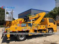 China 21m JMC Straight Arm Telescopic Aerial Platform Truck for Street Light Bridge Maintenance for sale