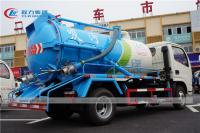 China Dongfeng 120HP 6cbm Sewer Cleaning Truck 6000L Tank Vacuum Sewage Suction for sale