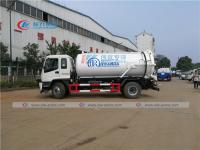 China ISUZU FTR 10000 Liters Sewage Suction Truck 95km/h Vacuum Tanker for sale