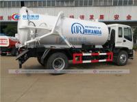 China ISUZU FTR 10000 Liters Sewage Suction Truck 95km/h Vacuum Tanker for sale