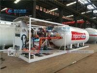 China 10 Ton 20cbm LPG Skid Station with Filling Dispenser for Cylinder and Car Refilling for sale