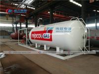 China 10 Ton 20cbm LPG Skid Station with Filling Dispenser for Cylinder and Car Refilling for sale