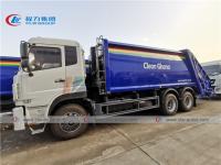 China Dongfeng 6x4 20CBM Rear Loader Garbage Compactor Truck 180HP Euro 3 for sale