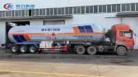 China Tri Axle 29T 58000L Liquid Propane Delivery Tanker Semi Trailer LPG for sale