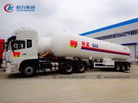China Tri Axle 29T 58000L Liquid Propane Delivery Tanker Semi Trailer LPG for sale