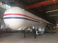 China 61cbm Liquid Propane Tank Truck 30.5mt LPG Semi Trailer 12R22.5 12PR Tire for sale
