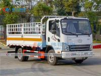 China 5 Ton FAW Stake Truck for Propane Butane Cylinder Delivery 120hp Diesel for sale