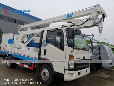 China SINOTRUK HOWO 14m Cherry Picker Truck 90km/h Man Lift Platform Working Truck for sale