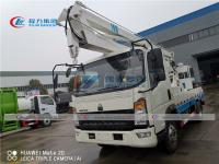China SINOTRUK HOWO 14m Cherry Picker Truck 90km/h Man Lift Platform Working Truck for sale