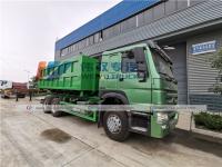 China SINOTRUK HOWO 20m3 Roll Off Garbage Truck Hydraulic Arm Removable Carriage 6x4 for sale
