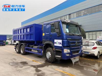 China Sinotruck Howo 20cbm Roll Off Hook Arm Garbage Truck 336hp 6x4 Waste Collection for sale