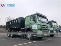 China Sinotruk Howo 336hp 20m3 Roll On Roll Off Garbage Truck Hook Lift for sale